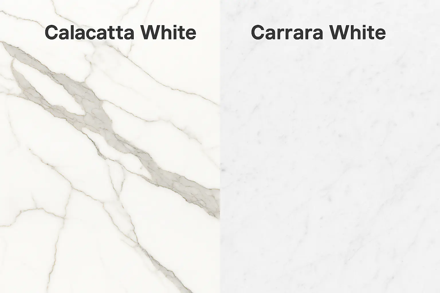 Calacatta vs Carrara: Which White Marble Is Right for Your Space? | Sinno Sdn Bhd